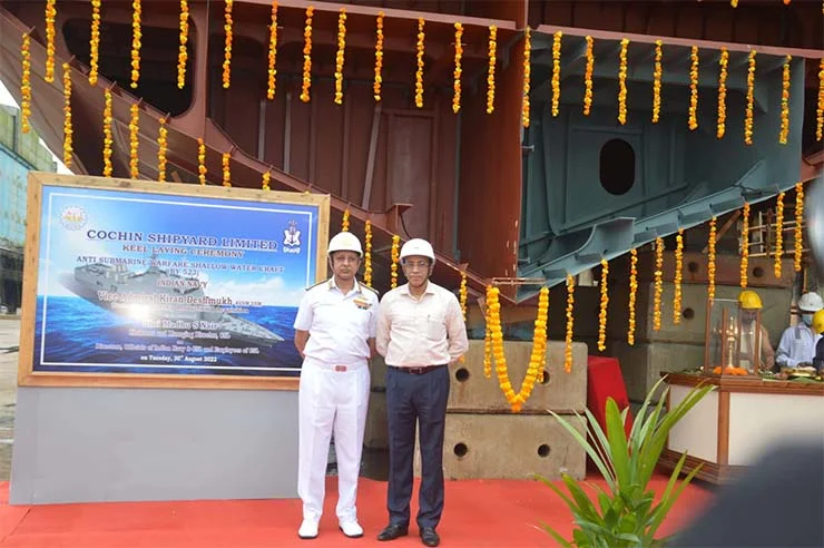Keel Laid for First Warship of ASW SWC Project Being Constructed at CSL ...