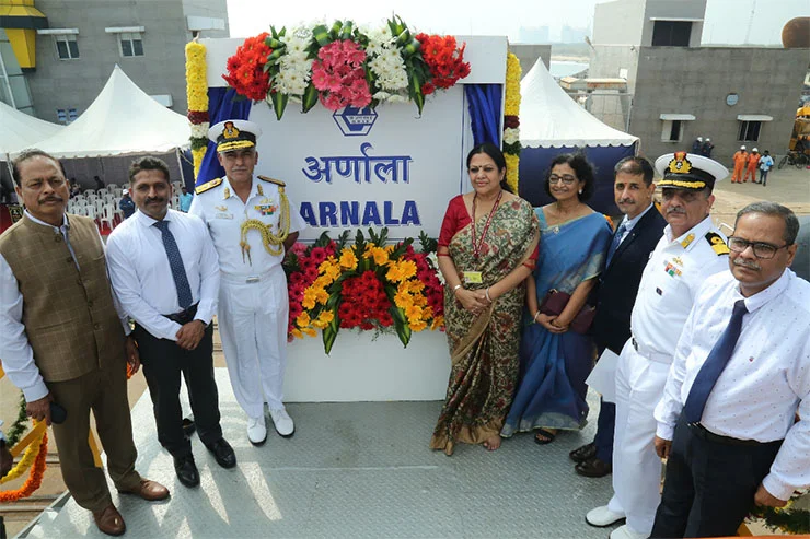 GRSE Launches In-house Designed First of Class Anti-Submarine Warfare ... GRSE Launches In-house Designed First of Class Anti-Submarine Warfare ...