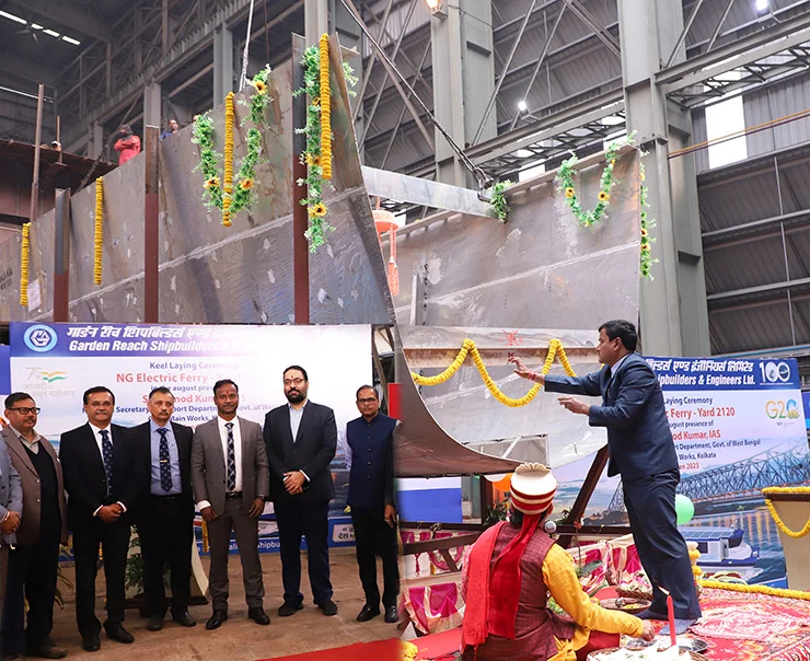 GRSE Goes Green - Lays Keel for First Ever Zero-emission Ferry