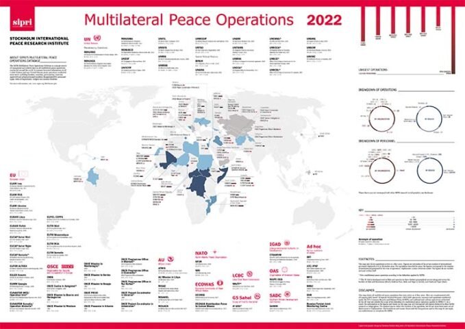 Sixty Four Multilateral Peace Operations Conducted in 2022: SIPRI