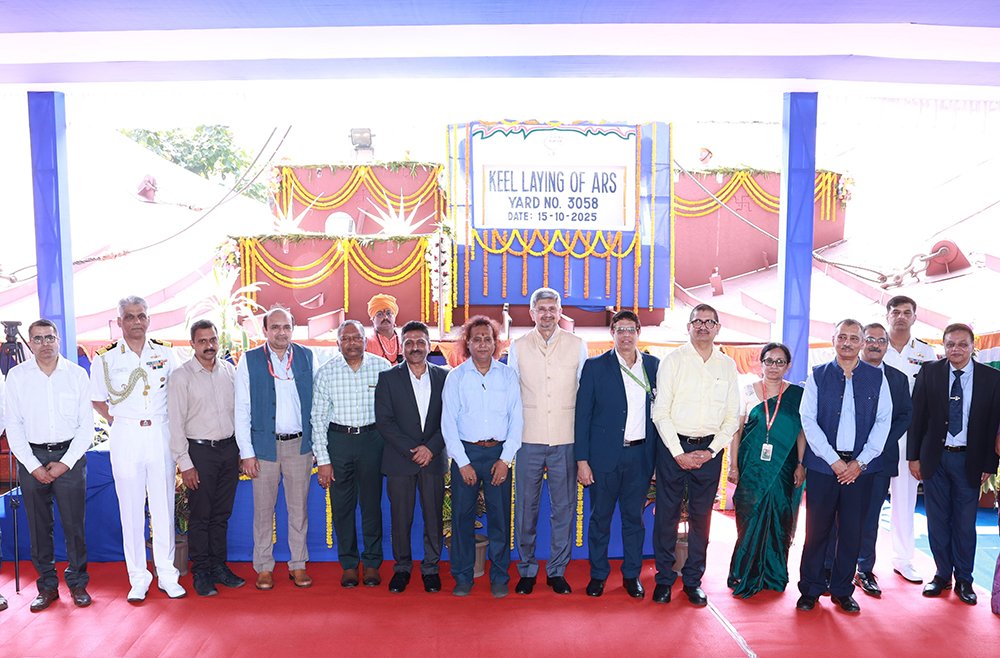 GRSE Lays Keel for NPOL Research Ship