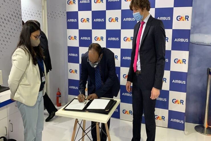 New Delhi. Airbus has signed a contract with the GMR Group, a leading ...
