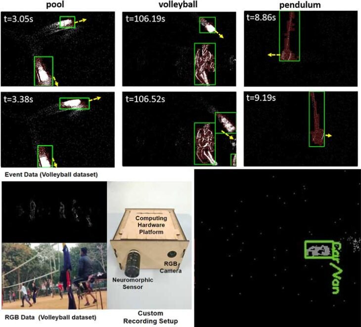 Figure 3 Representative sequence shots recorded using neuromorphic ...