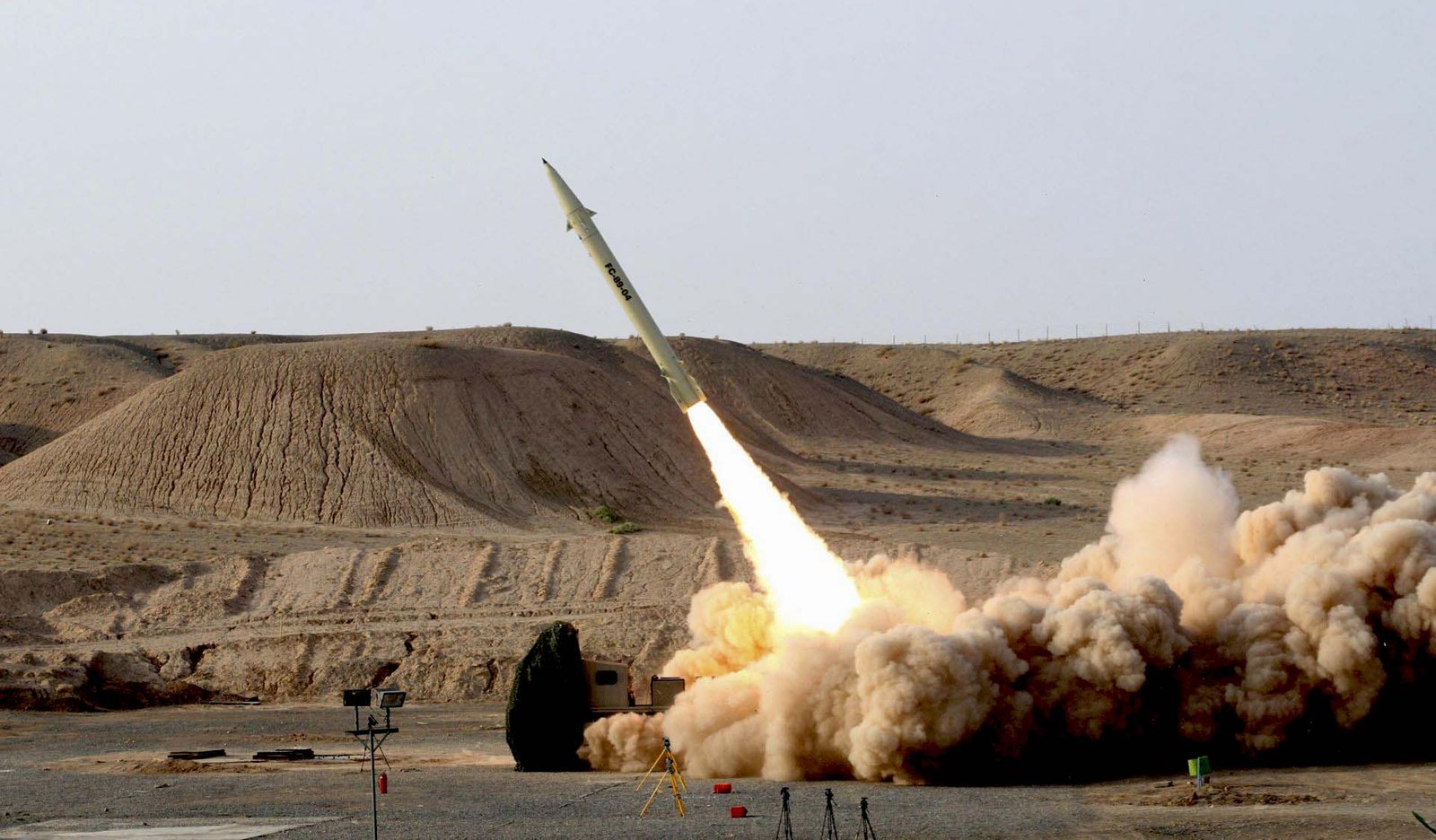 The launch was performed from a mobile launcher. Israeli defence ...
